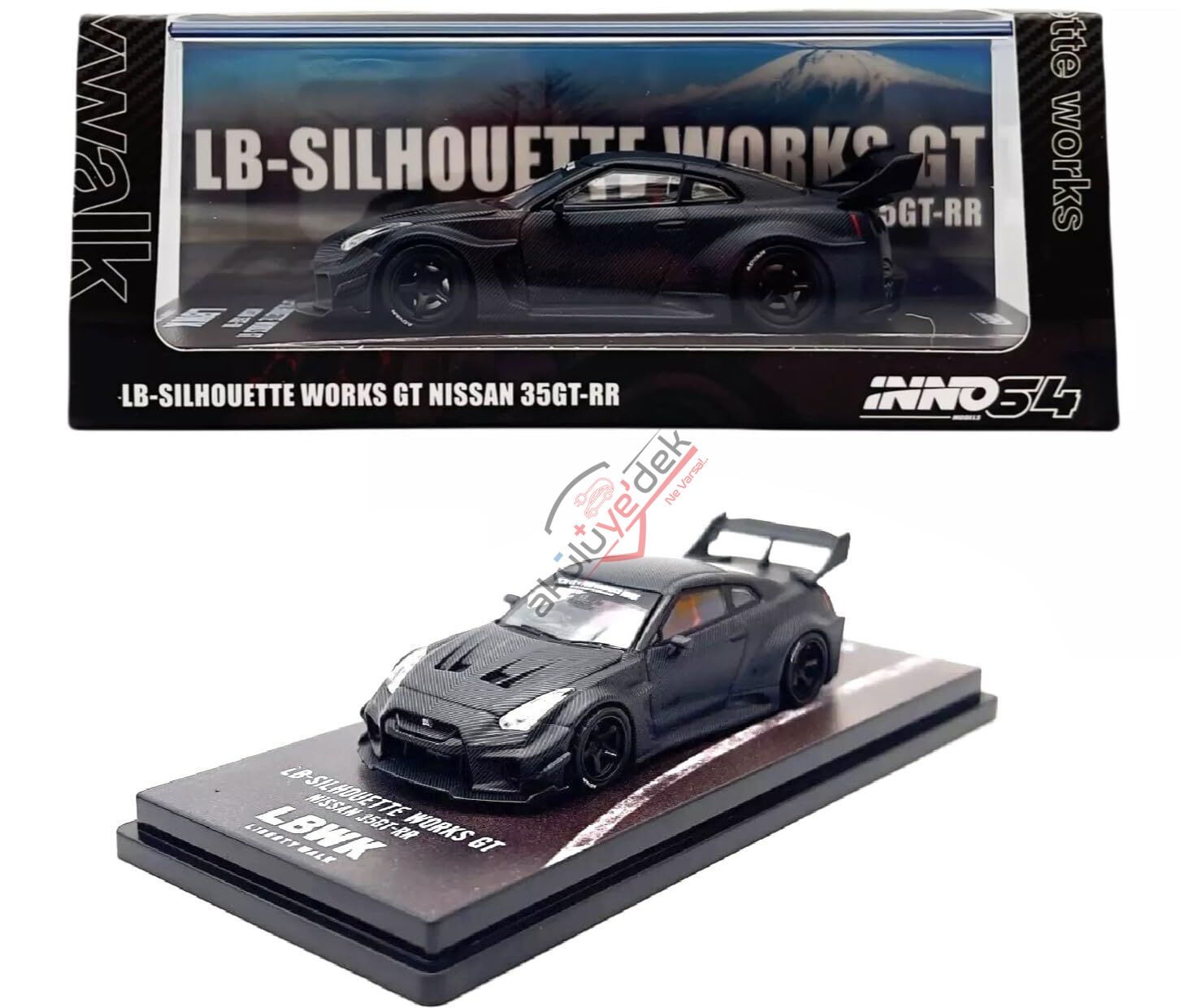 Inno 1/64 NISSAN GT-R (R35) LBWK SUPER SILHOUETTE 35GT-RR Full Carbon IN64-LBWKR35-FC ...